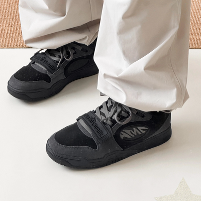 Anta安踏 STG 黑灰 包裹性防滑耐磨 低帮 板鞋 男款 912521801S-3