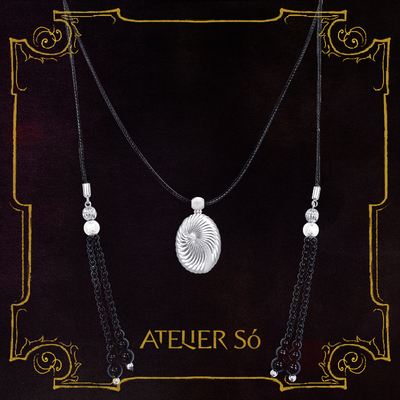 ATELIERSO香水瓶蜡绳项链