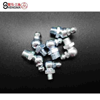 【圣马五金】DIN71412 GB1153 铁弯油嘴 接头式压注油杯 铁镀锌