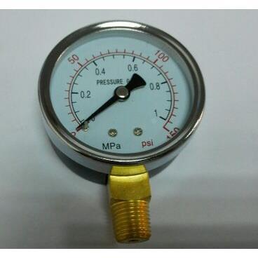 二分牙压力表 双刻度压力表 压力计 y-60 0～1mpa 150psi PT1/4