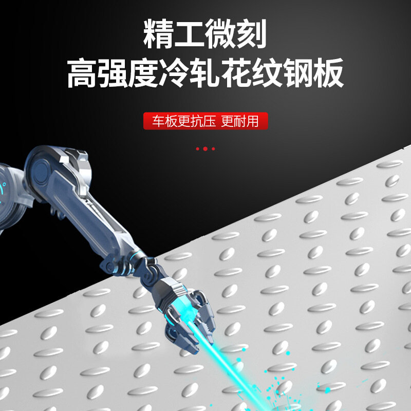 。钢板小推车静音手推拉货搬运车家用平板车便携拖车折叠工具购物