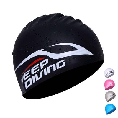 Silicone Swimming Cap Flexible Waproof Uni Adults
