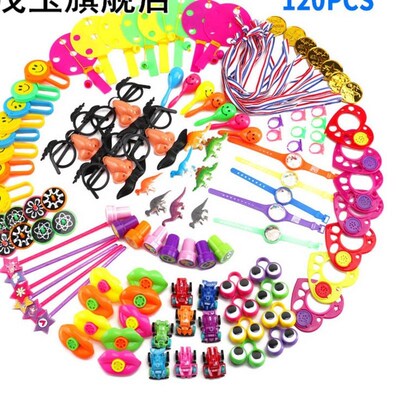 Kids School Rewards Carnival Prizes Goodie Bags 120 Pcs Toys