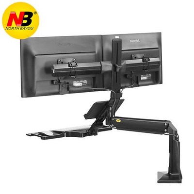 NB FC24-2A Gas Spring 19-24 inch Dual Screen Desktop Monitor