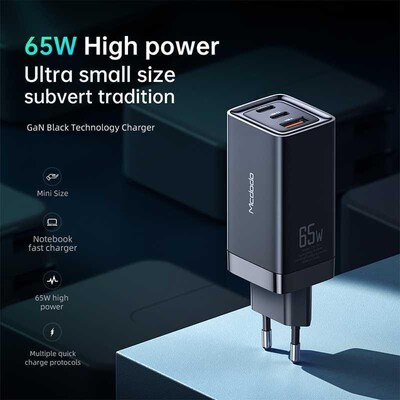 Portable E  CH  65W GaN Charger Quick Charge SB Charger Wall