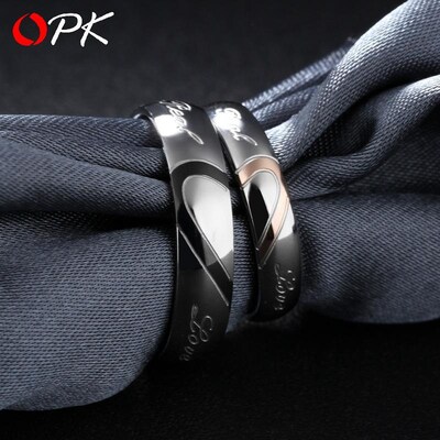 couple Rings Stainless Steel Ring For Lovers Men Women gift