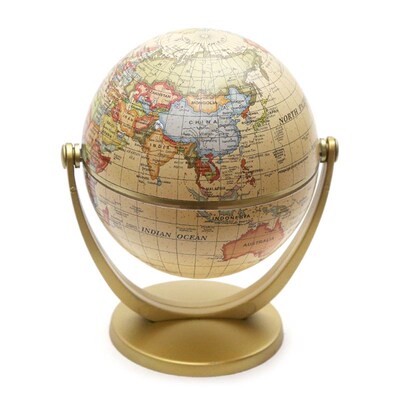Vintage English Edition Globe World Map Decoration Earth Gl