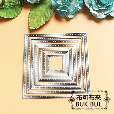 Square Frame metal die cuttin dies scrapbookin embossin f