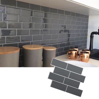 Self Adhesive 3D Brick Subway Tile Peel and stick Wall deca