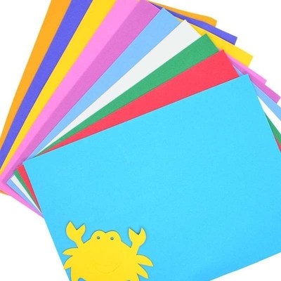 10 Sheets Thick Multicolor A4 Sponge EVA Foam Paper Kids Han
