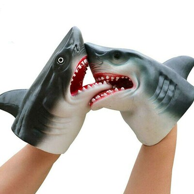 1Pc Shark Hand Puppet Head Animal Gloves Hand puppet Simula