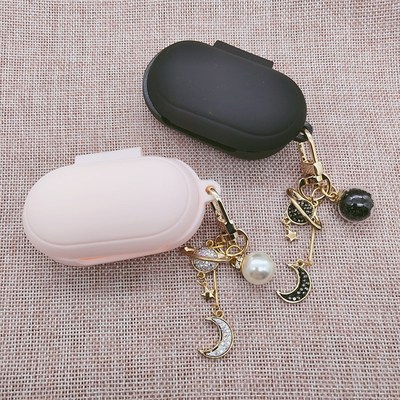 Luxury Diamond Moon Keychain Headphone Cases For Samsung Ga