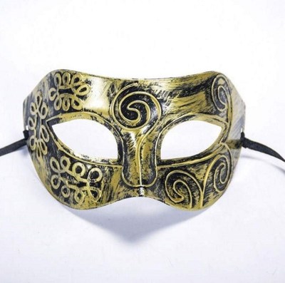 Antique Greek Roman Soldier Venetian Party Masquerade Mask
