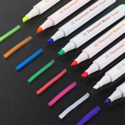 8 Colors Set Fluorescent Liquid Chalk Marker Pens Erasable H