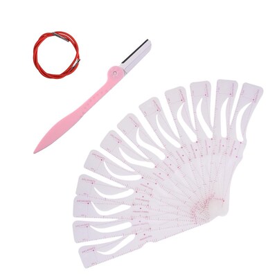 Eyebrow Trimmer With Eyebrow Shaper Stencils Professional Be