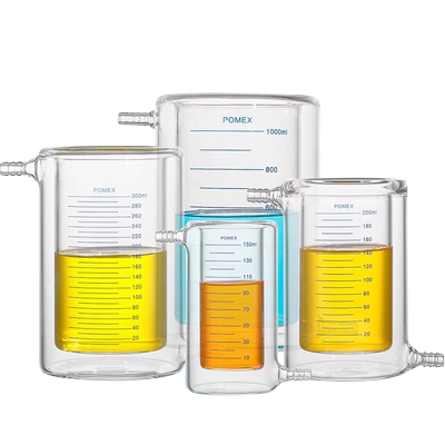 POMEX双层夹套玻璃烧杯工厂定制