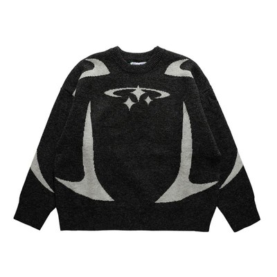 Men's Vintage Knitwear Y2K Stars Graphic Sweaters Winter