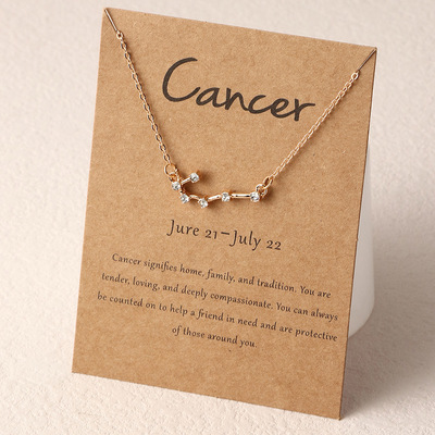 Cross Border Constellation Necklace female clavicle chain