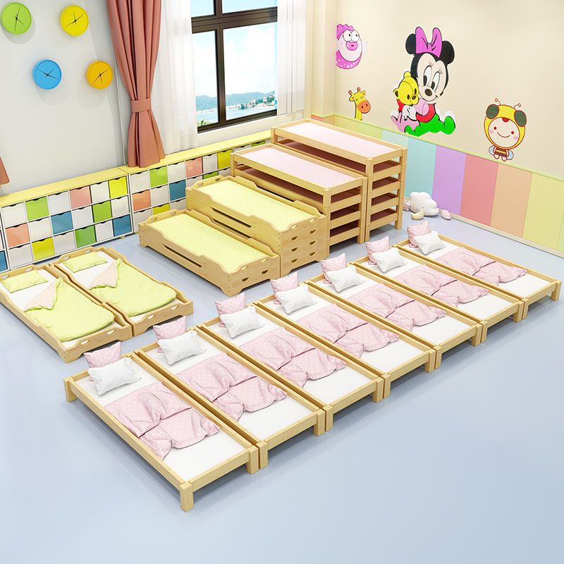 包邮幼儿园专用床实木叠叠床男女小学生早教托管班儿童午睡简易床
