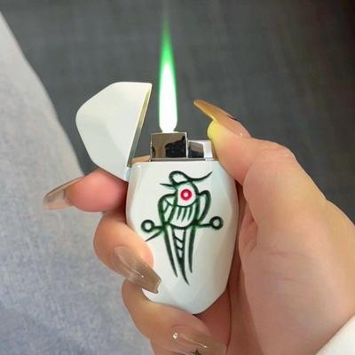 麻将发财红中幺鸡防风夜光打火机