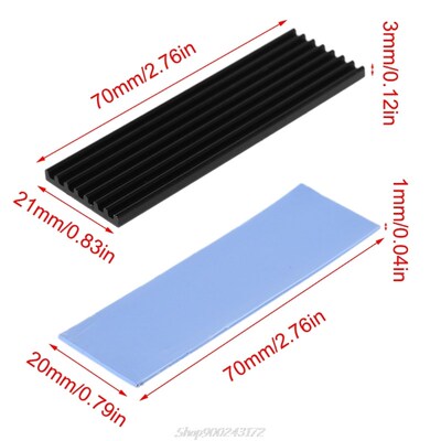 Pure Aluminum Cooling Heatsink Thermal Pad For N80 NVME M.2