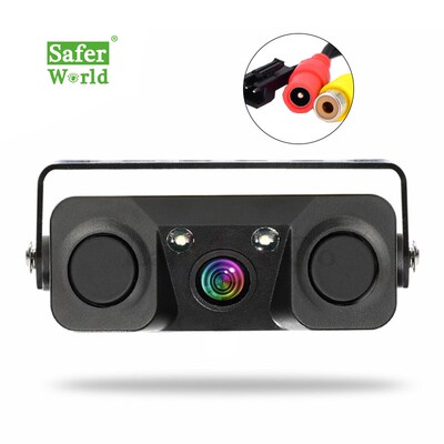 3 In 1 Car Reversing Video Parking Sensor With Radar Backup