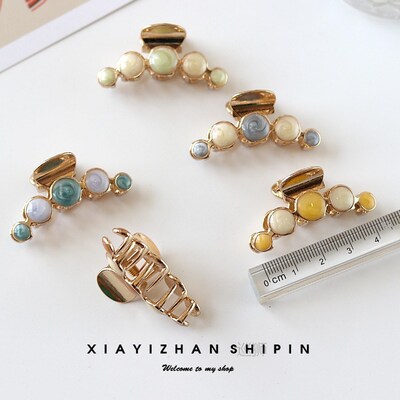 Korean ins net red hairpin alloy oil drop small grip tempera