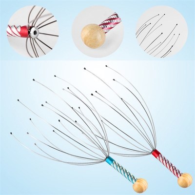 1Pcs Head Claw Massager Hair Neck Body Relax Massage Octopu