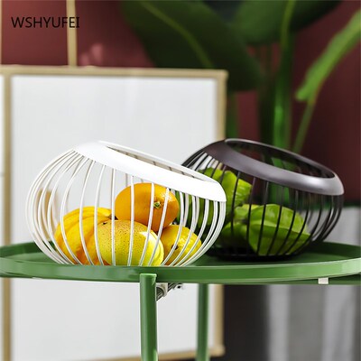 Iron fruit basket desktop storage basket simple home living