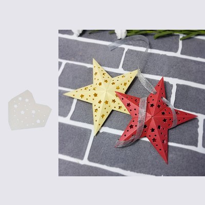 RLJLIVES 3D Star Metal Cutting Dies Stencils for DIY Scrapb