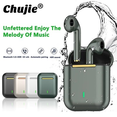 J18 TWS Bluetooth Headphones Music Earpiece Waterproof Touc