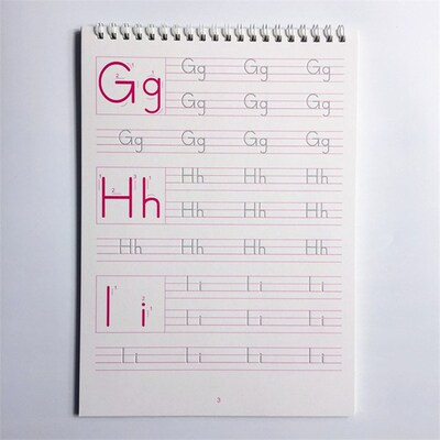 1 pcs Children Alphabet ABC groove copybook English 26 alpha