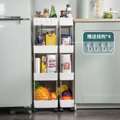 Narrow slot storage kitchen shelf slotted seasoning shelf re