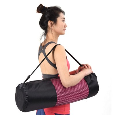 Adjustable Strap Nylon Mat Bag Carrier Mesh For Yoga Gym Fit