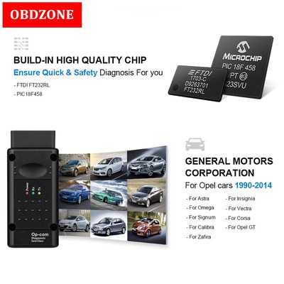 Newest OPCOM V1.99 with PIC18F458 Chip Diagnostic Tool Op Co