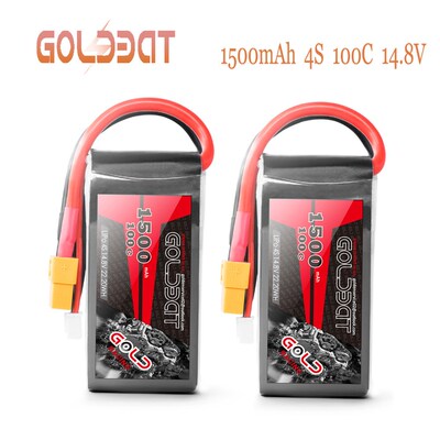 2UNITS GOLDBAT 14.8V Battery charger 1500mAh 4S Lipo Battery