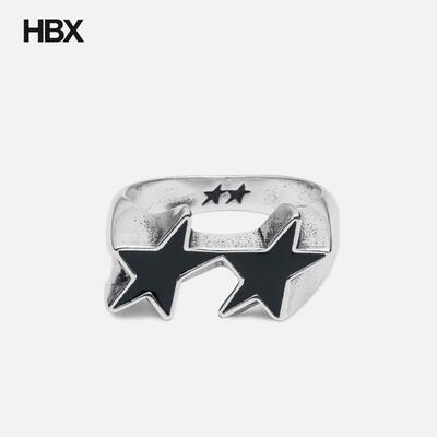 TwoJeys Icon Black Enameled Single Ring 戒指HBX
