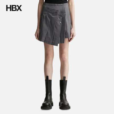 Lesugiatelier Fold-detail Pleats Mini Skirt 半身裙女HBX