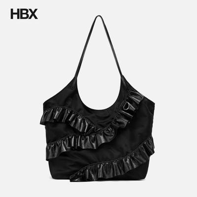 Deinet Frill Big Bag In Black 单肩包女HBX