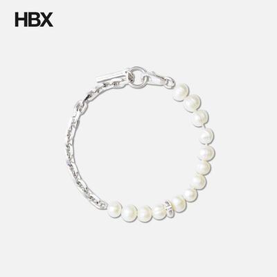 MIDNIGHTFACTORY Chuck Nut w/ Freshwater Pearls Chain 手环HBX
