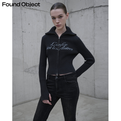 FoundObject罗纹针织开衫外套