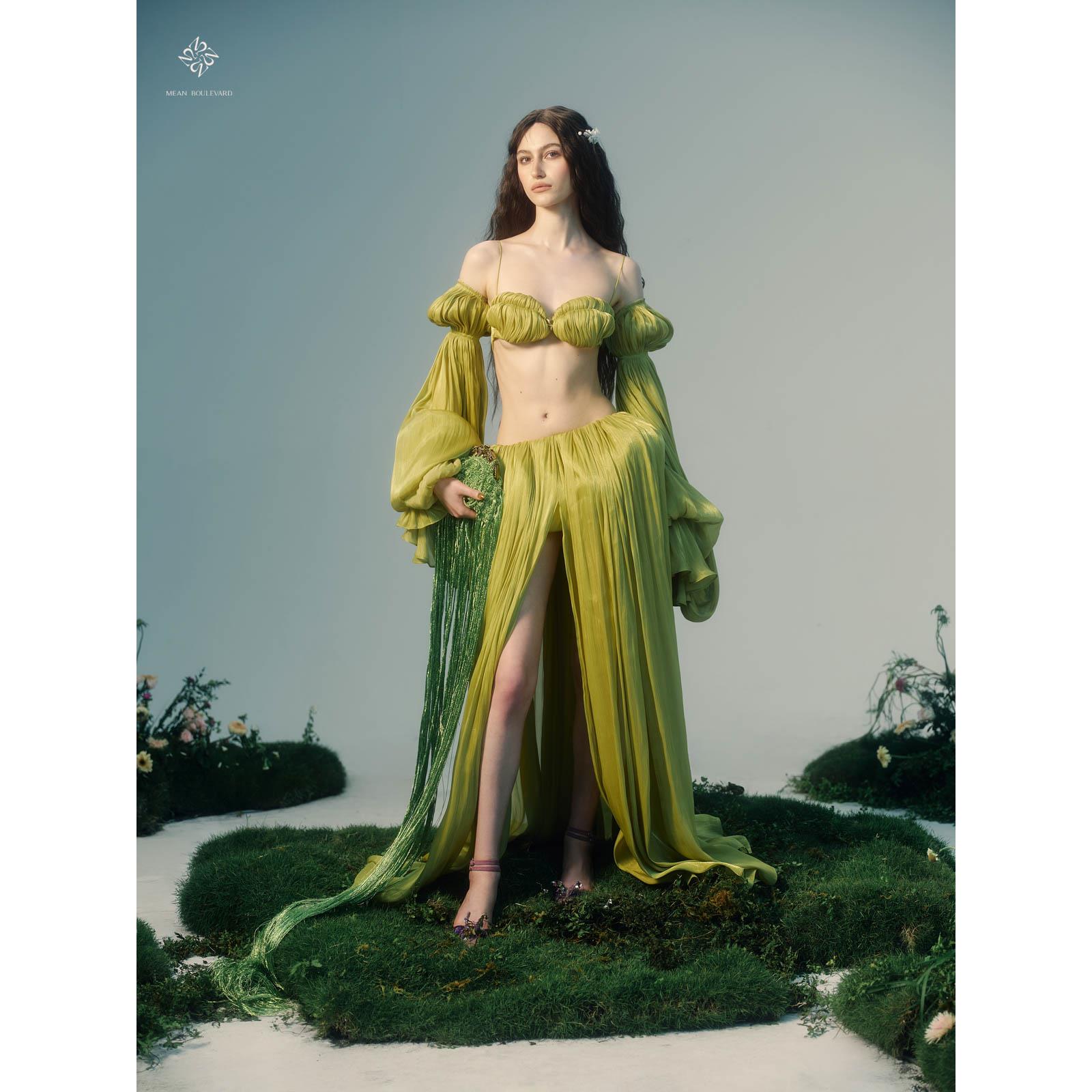 La Vierge 越南小众品牌 La Primavera 系列收腰 A 字套装定制