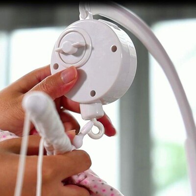 Baby Crib Musical Mobile Rattle Plush Pendant Bed Bell Wind
