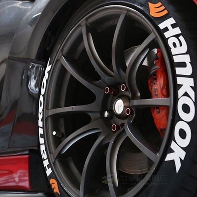 Rubber Letters Tire Personalized Decal Sticker Car Styling W