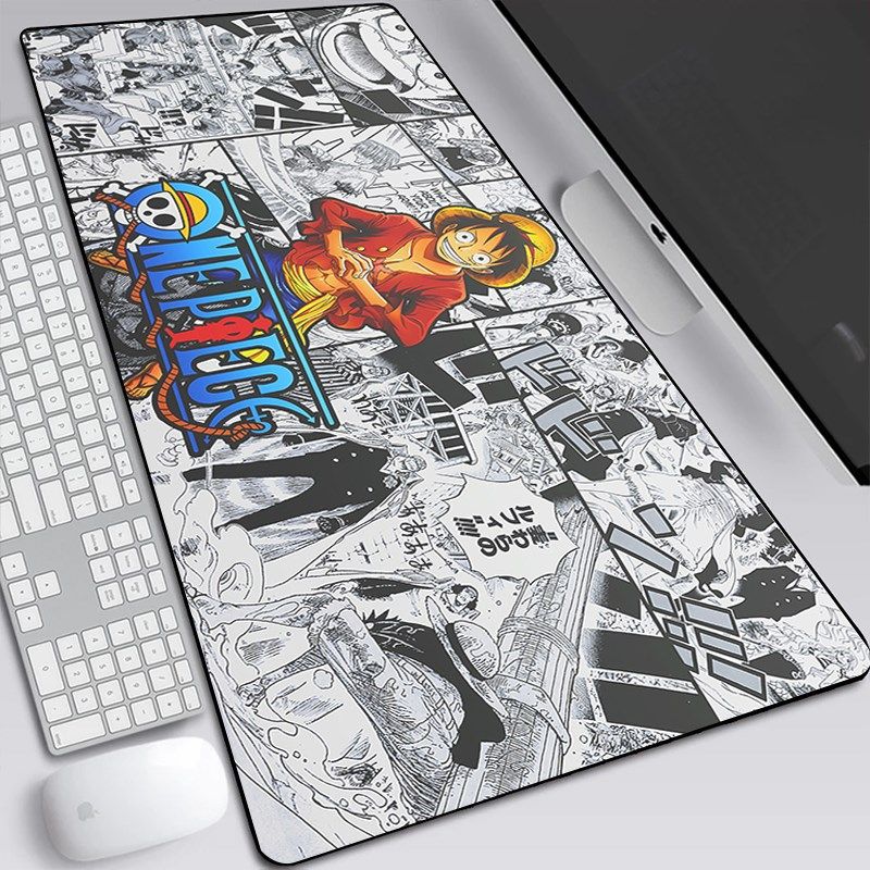 One Piece Gaming Mouse Pad Large Cartoon Anime Rubber Mouse_虎窝淘
