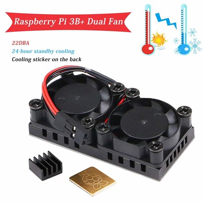 Raspberry Pi 4 Model B Dual Fan with Heat Sink ltimate Doubl