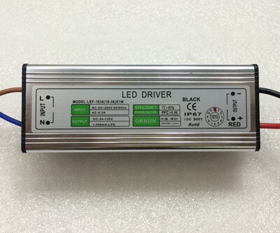 Waterproof 10 18W LED Driver Light Power Supply 100 265V 30