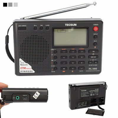 TECSUN PL-380 DSP PLL FM MW SW LW Digital Stereo Radio World