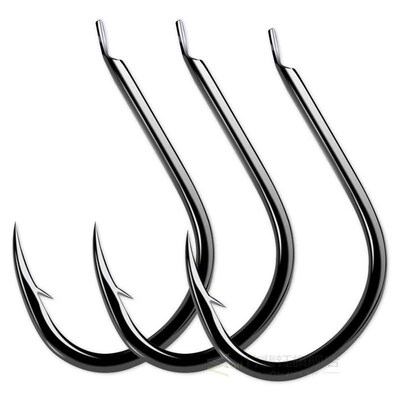 High Carbon Steel Fishing Hooks Barbed ISEAMA Fishing Hooks