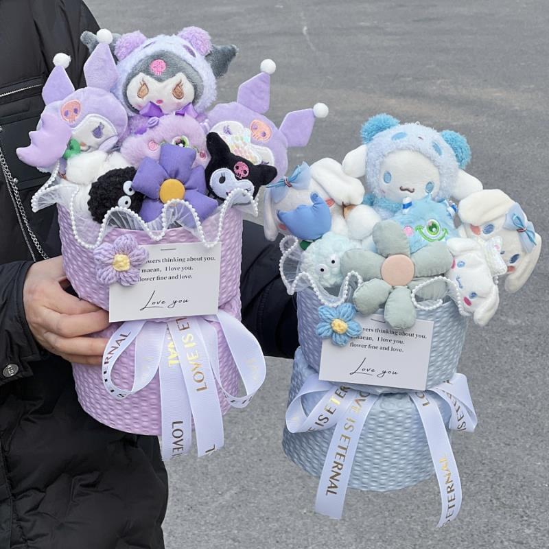 情人节女生库洛米玉桂狗生日礼物女孩娃娃玩偶公仔花束送闺蜜装饰 商品图